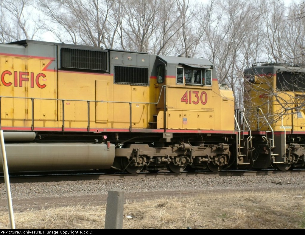 UP 4130 Is #2 On Containers Inbound